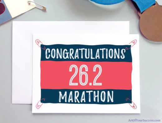 Congratulations Marathon card - Art Of Your Success