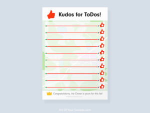 Kudos notepad, strava art to do list - Art Of Your Success